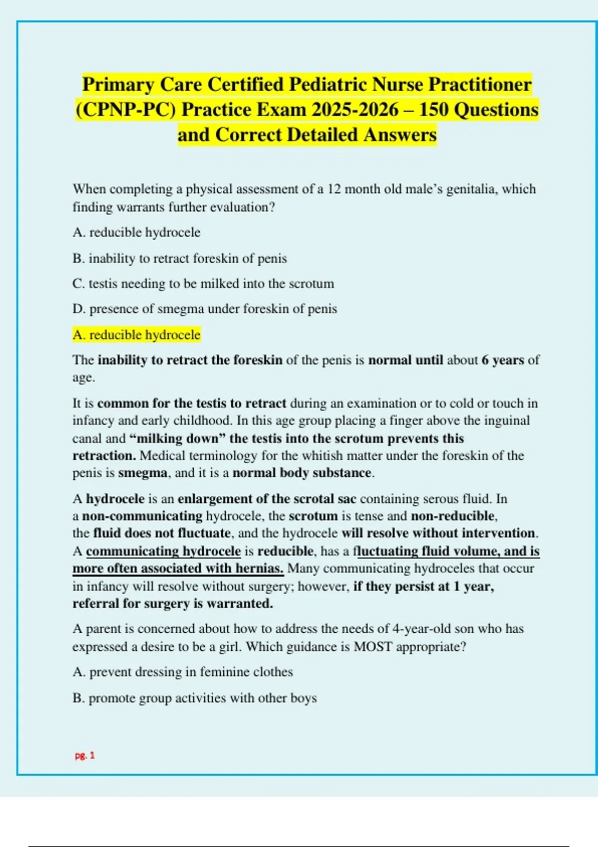 Primary Care Certified Pediatric Nurse Practitioner (CPNP-PC) Practice ...