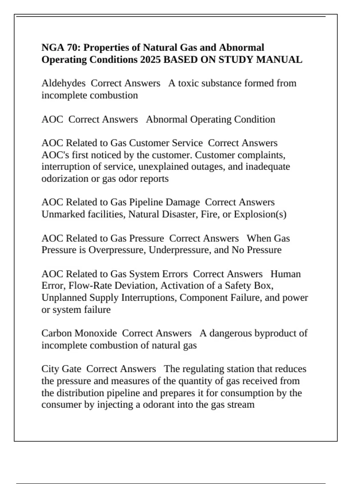 NGA 70: Properties of Natural Gas and Abnormal Operating Conditions ...