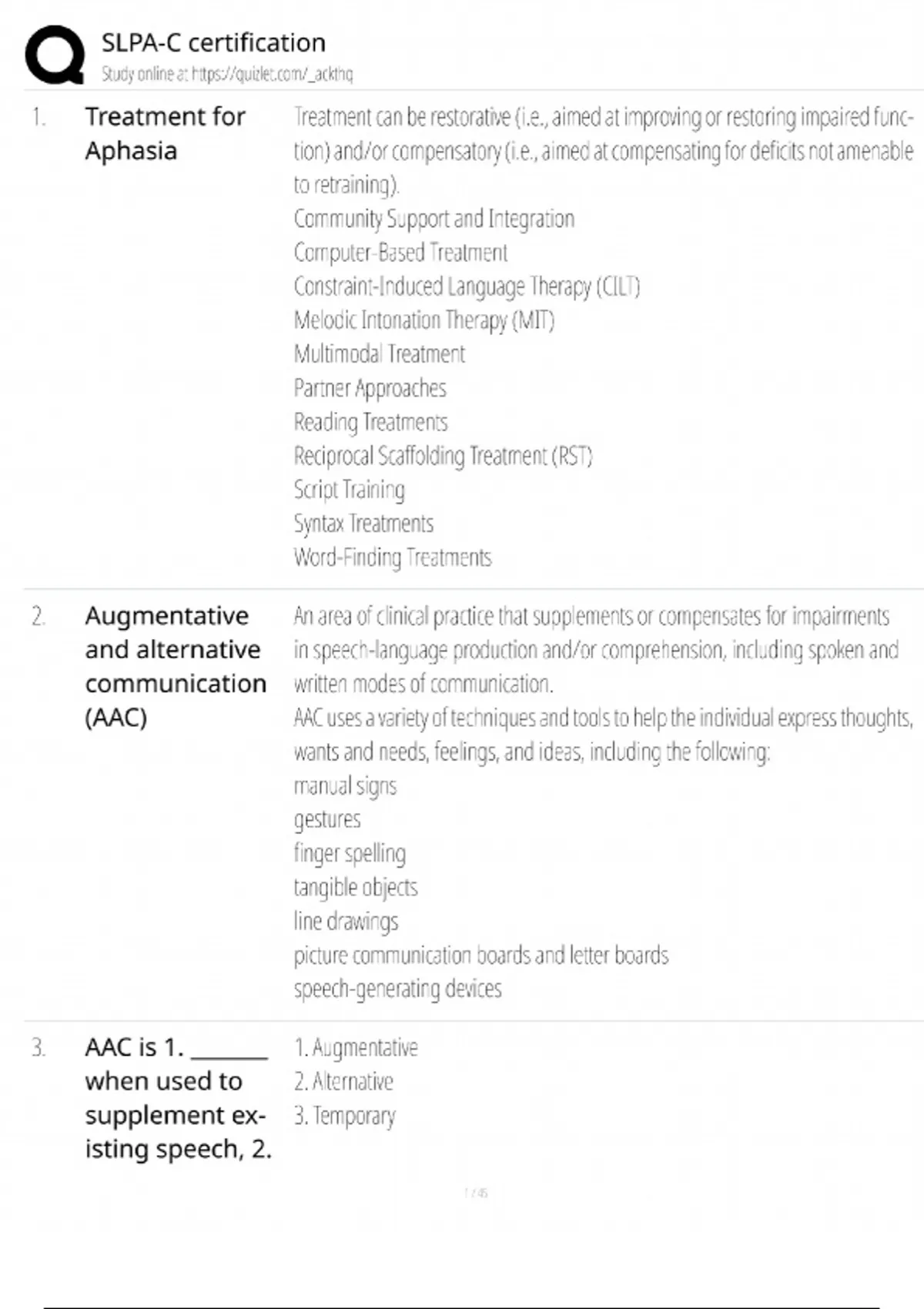SLPA-C Certification / Speech-Language Pathology Assistant / 2025 Exam ...