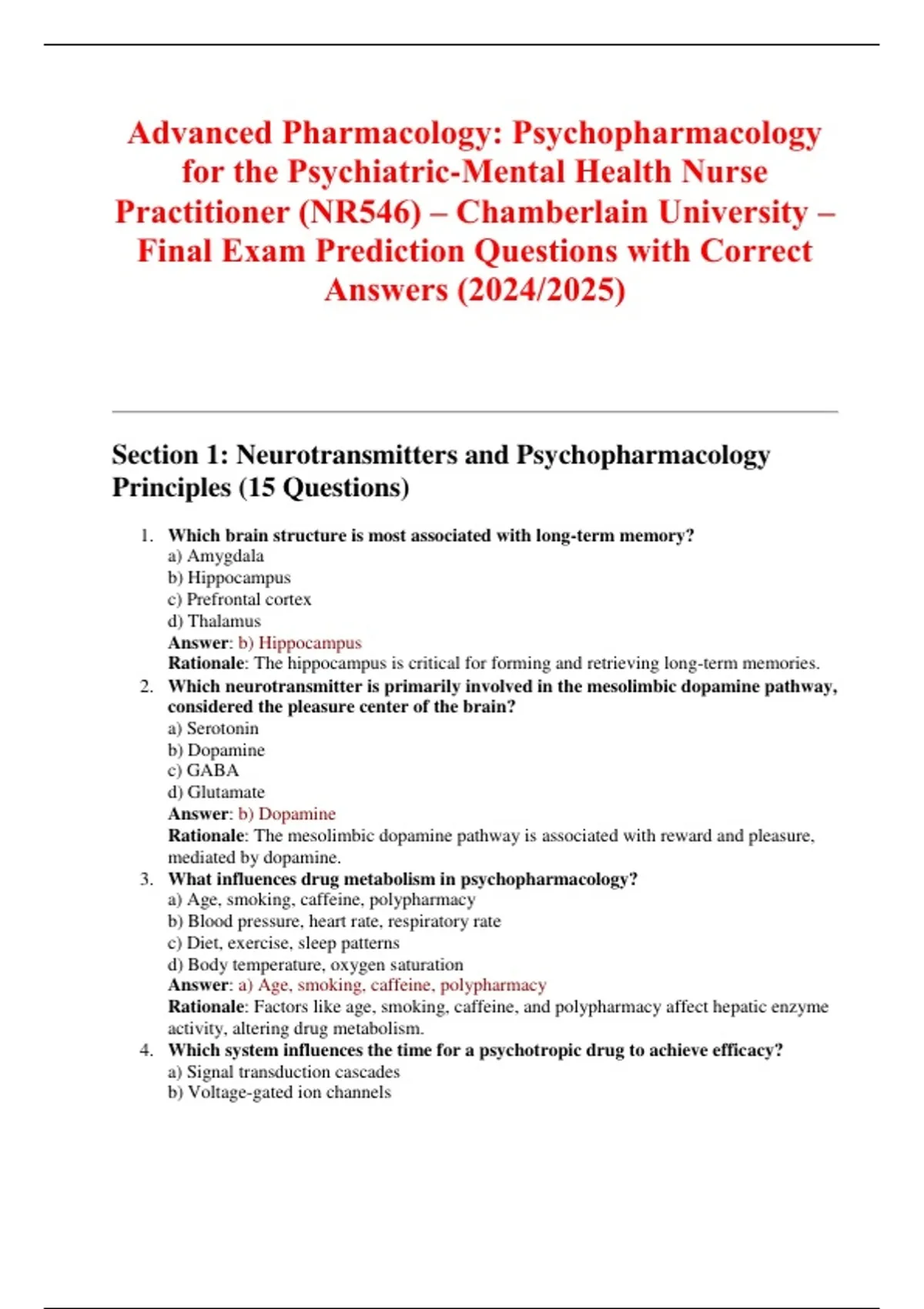 Advanced Pharmacology: Psychopharmacology for the Psychiatric-Mental ...