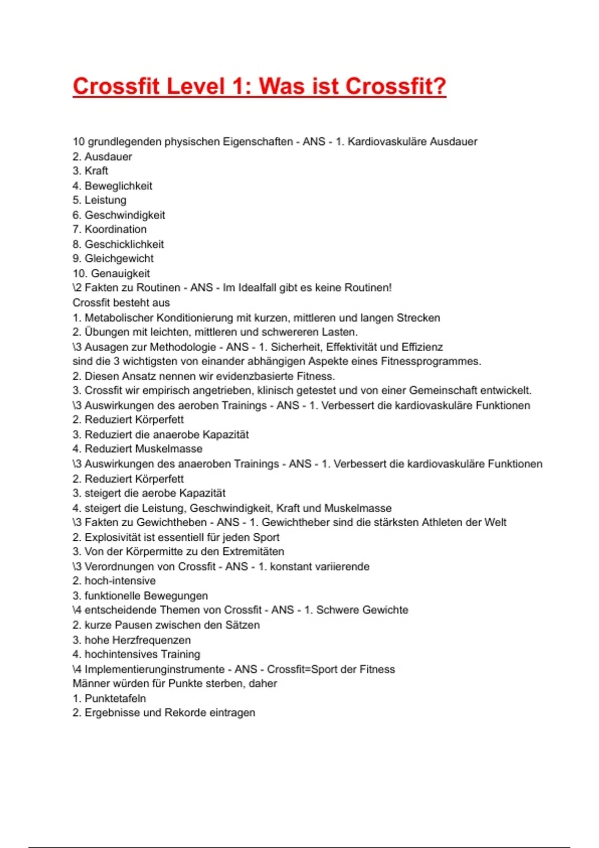 Crossfit Level 1 Exam 2025/2026 Exam 2025/2026 Questions With Completed ...