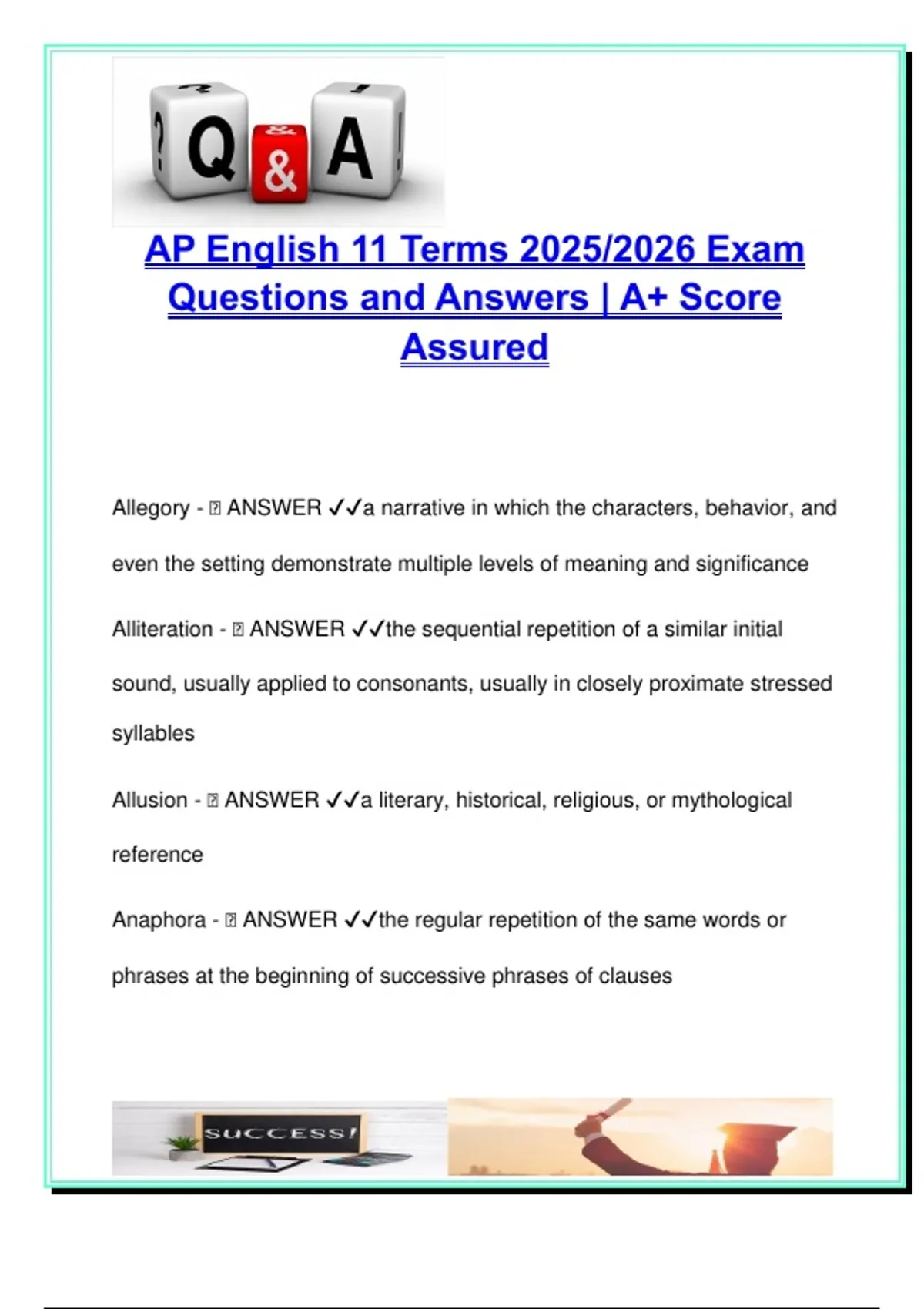 AP English 11 Terms 2025/2026 – Complete Glossary of 75+ Rhetorical and ...