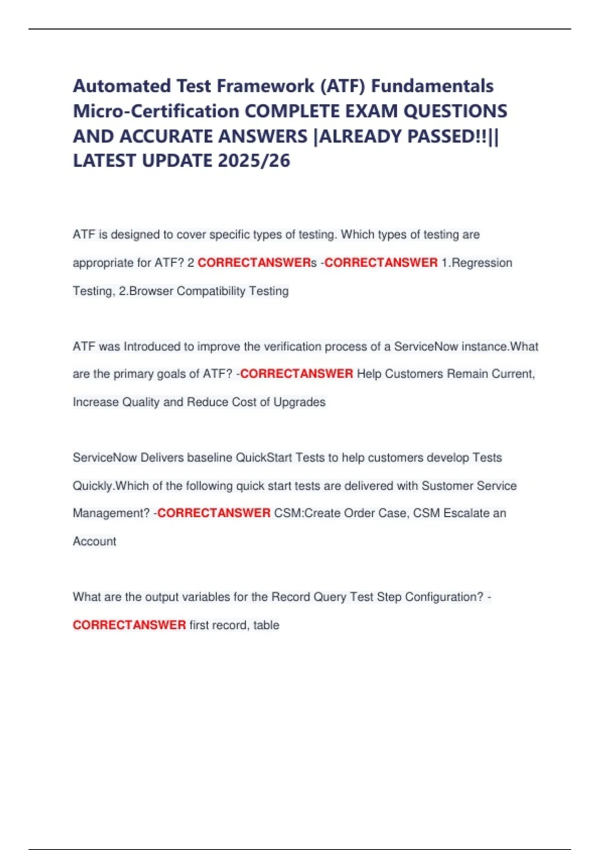Automated Test Framework (ATF) Fundamentals Micro-Certification ...