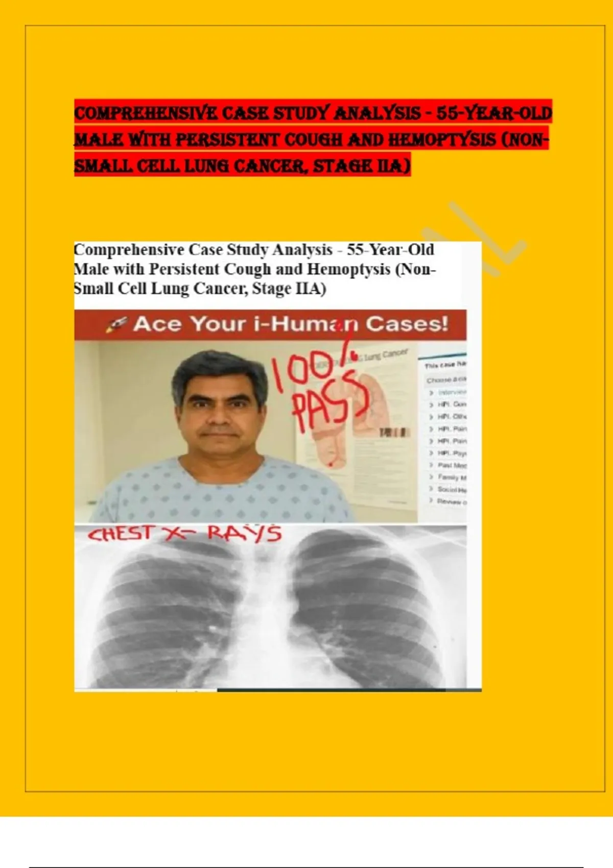 Comprehensive Case Study Analysis - 55-Year-Old Male with Persistent ...