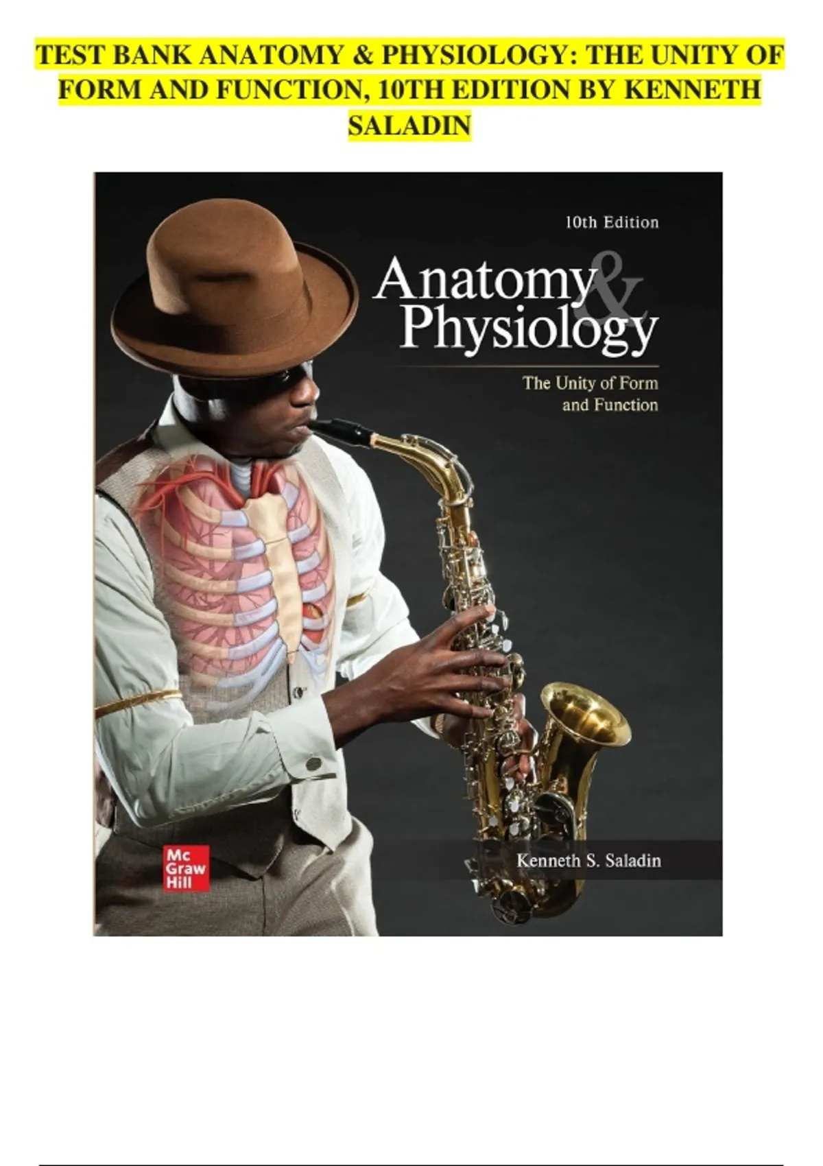 Test Bank Anatomy & Physiology: The Unity of Form and Function (10th Ed ...