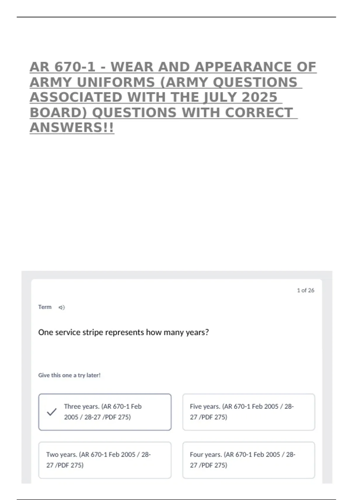 AR 670-1 - WEAR AND APPEARANCE OF ARMY UNIFORMS (ARMY QUESTIONS ...