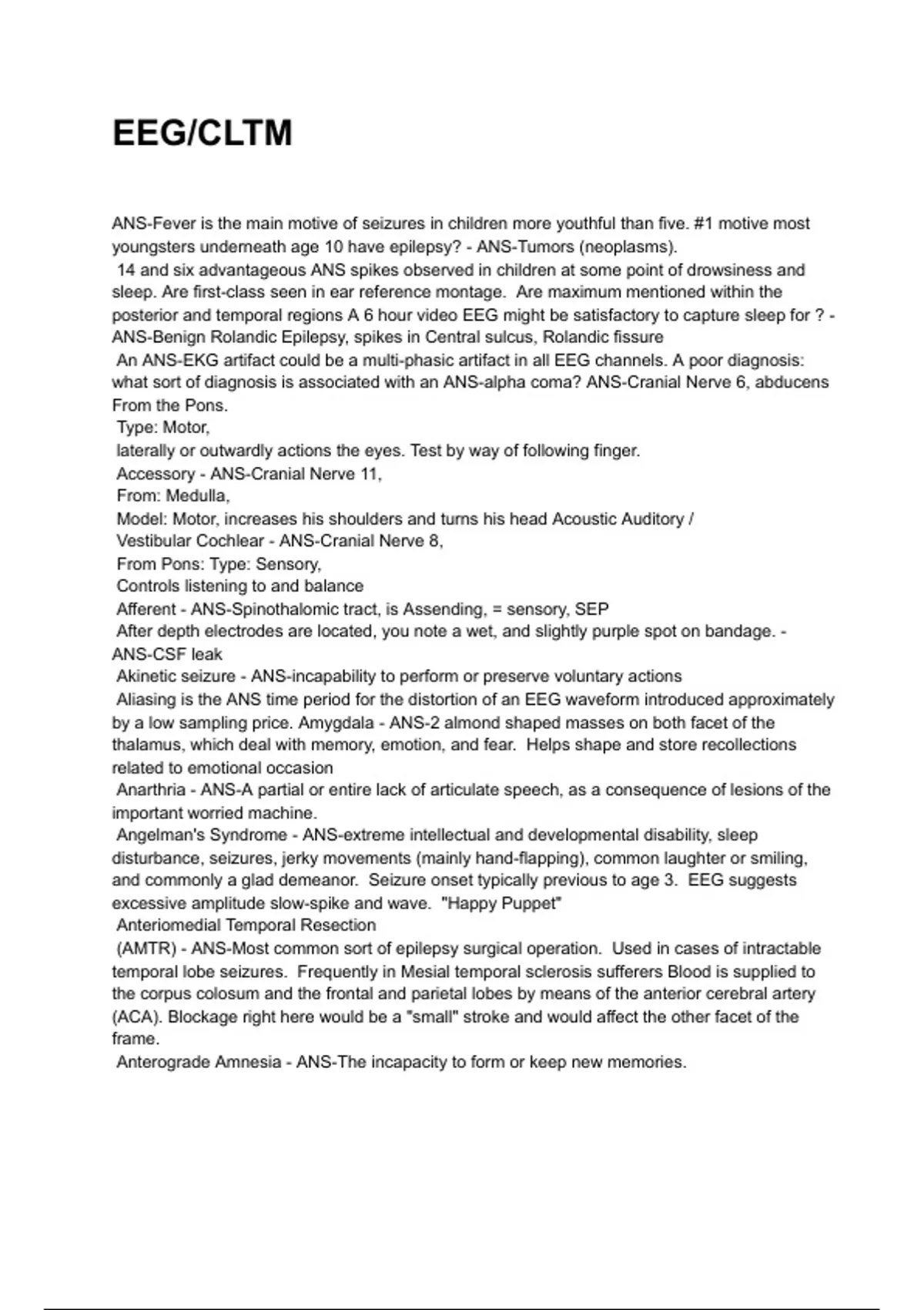 EEG/CLTM NEWEST 2025/2026 ACTUAL EXAM COMPLETE QUESTIONS AND CORRECT ...