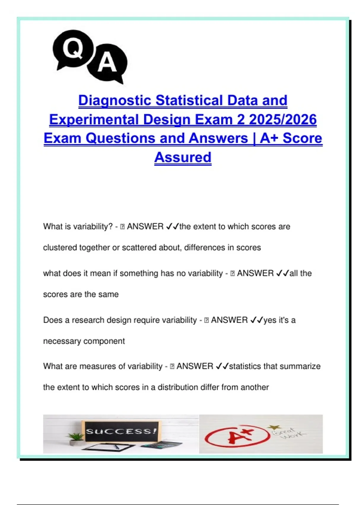 Diagnostic Statistical Data and Experimental Design Exam 2 – 2025/2026 ...