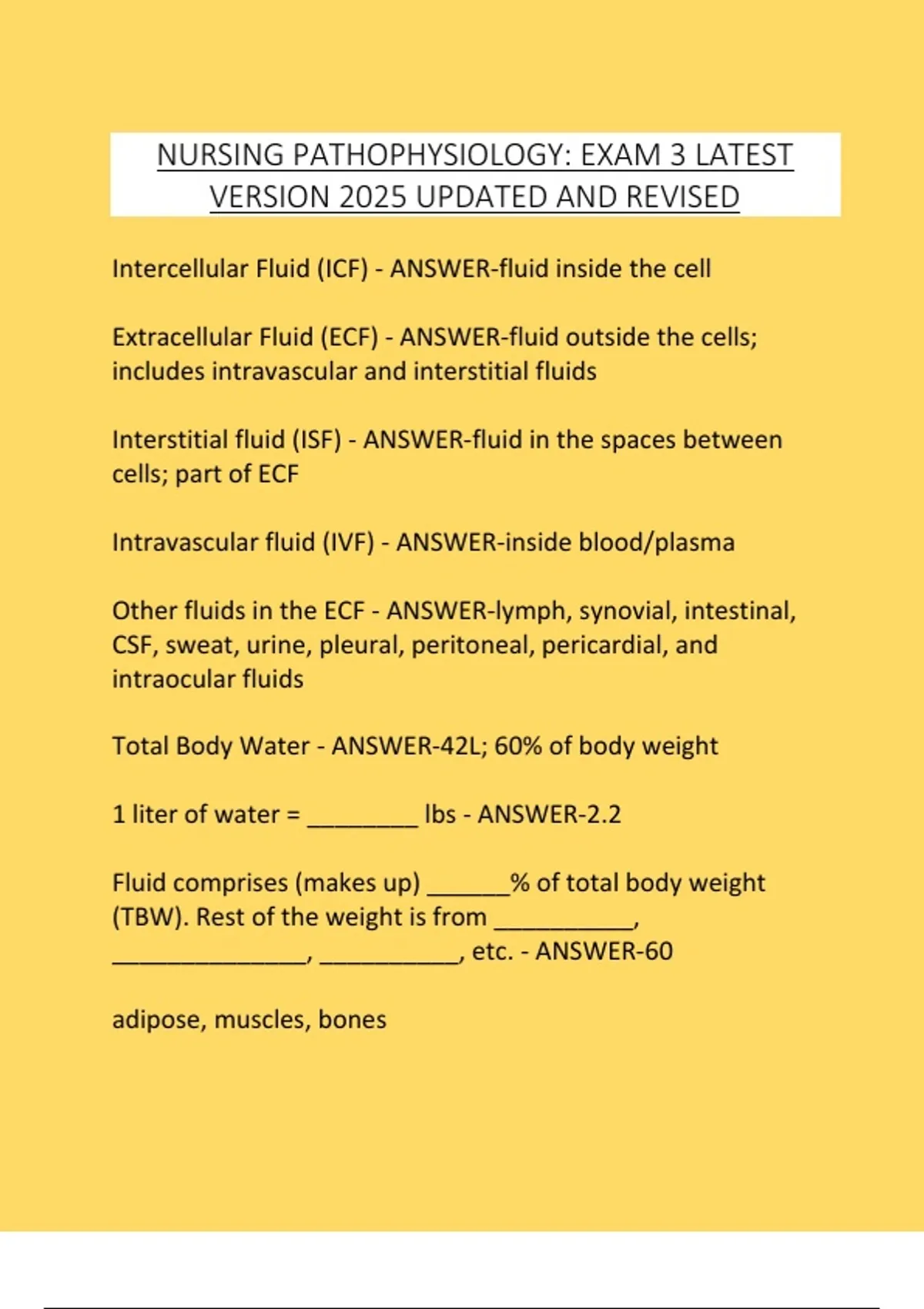NURSING_PATHOPHYSIOLOGY_EXAM_3_LATEST_VERSION_2025_UPDATED_AND_REVISED ...