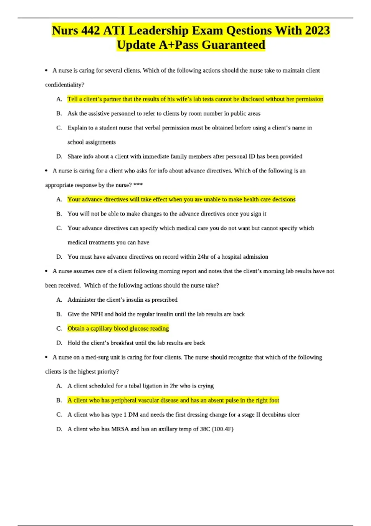 Nursing Exam Bundle 2025 | Complete Study Guides, Practice Questions ...