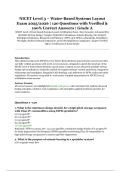 NICET Level 3 – Water-Based Systems Layout Exam 2025/2026 | Complete ...