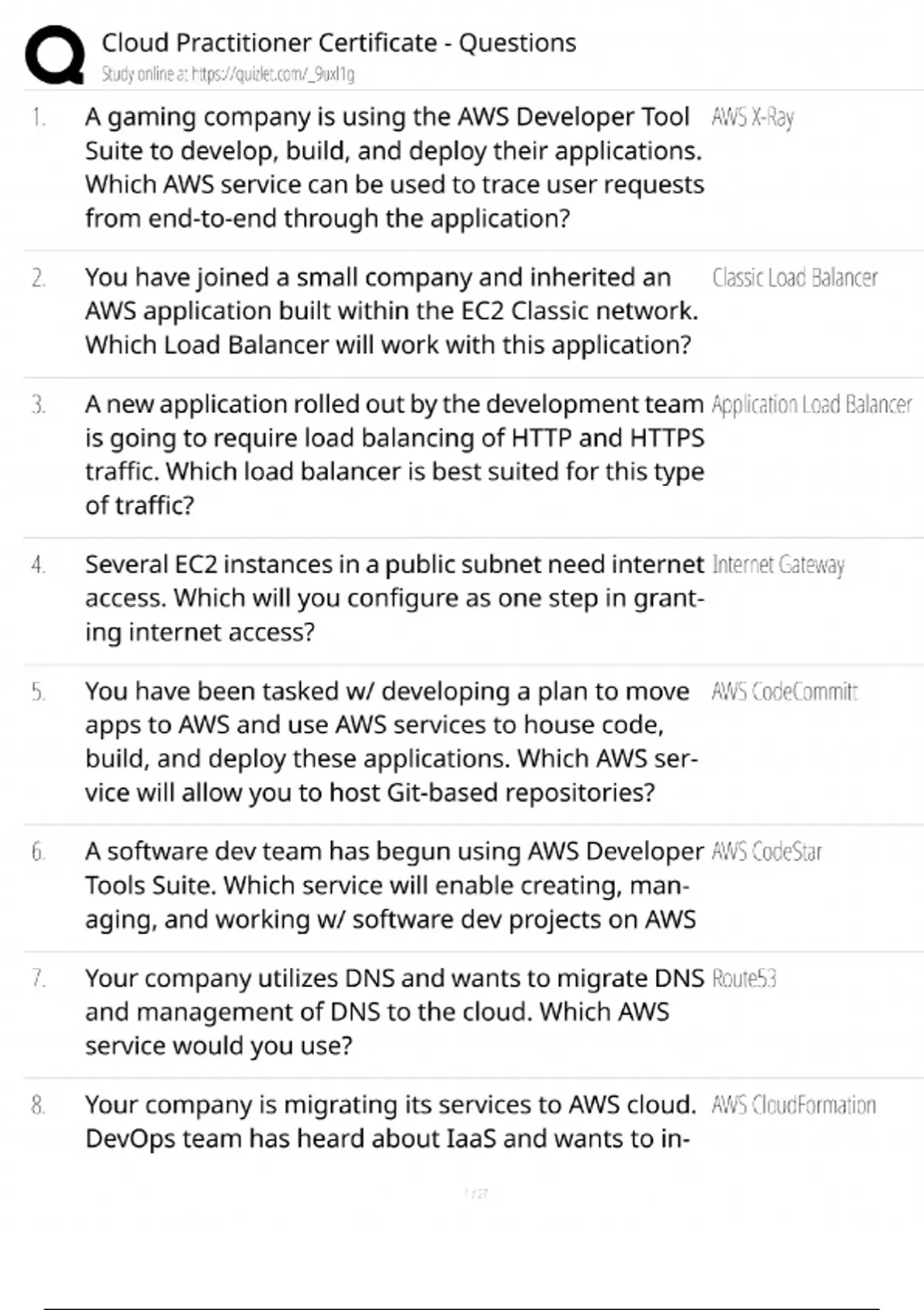 Cloud Practitioner Certificate / Practice Questions & Exam Prep / 2025 ...