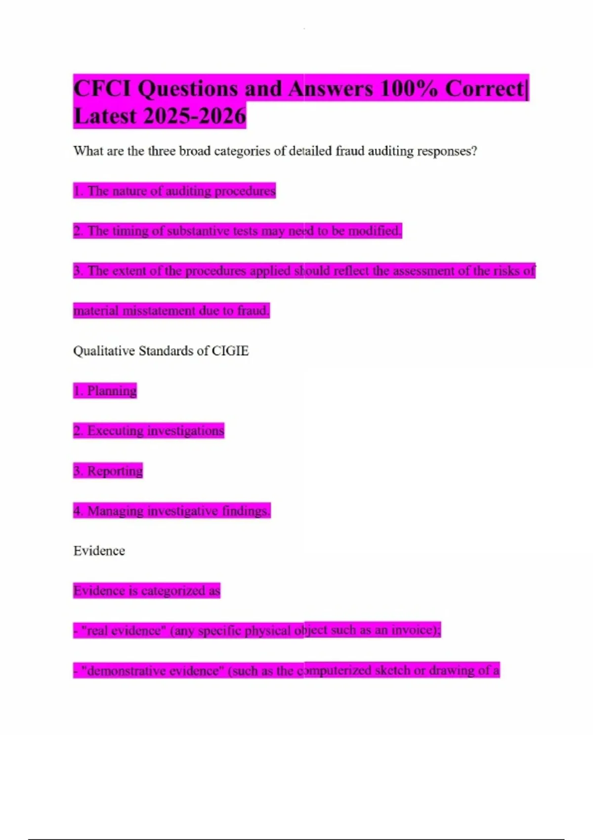 CFCI Questions and Answers 100% Correct| Latest - CFCI-certified ...