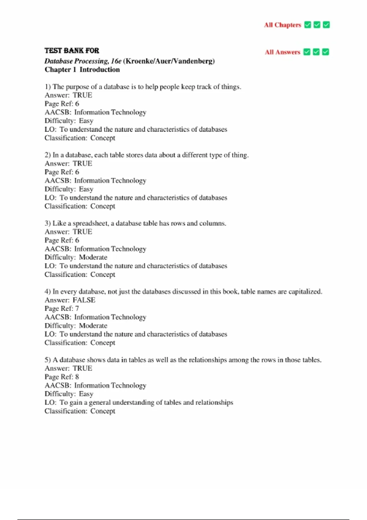 Database Processing: Fundamentals, Design, and Implementation, 16th Edition – David M. Kroenke ...