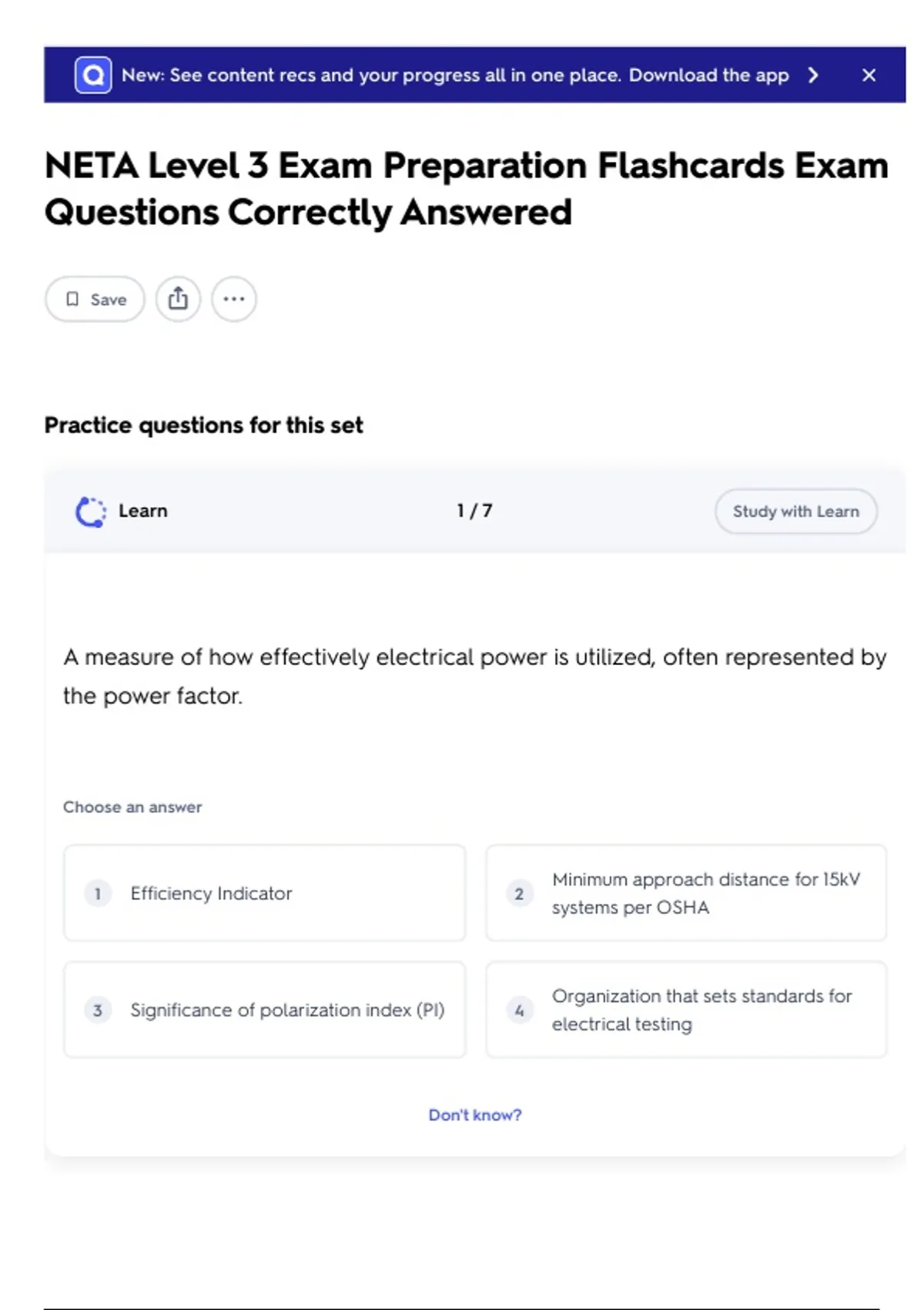 NETA Level 3 Exam Preparation Flashcards Exam Questions Correctly ...