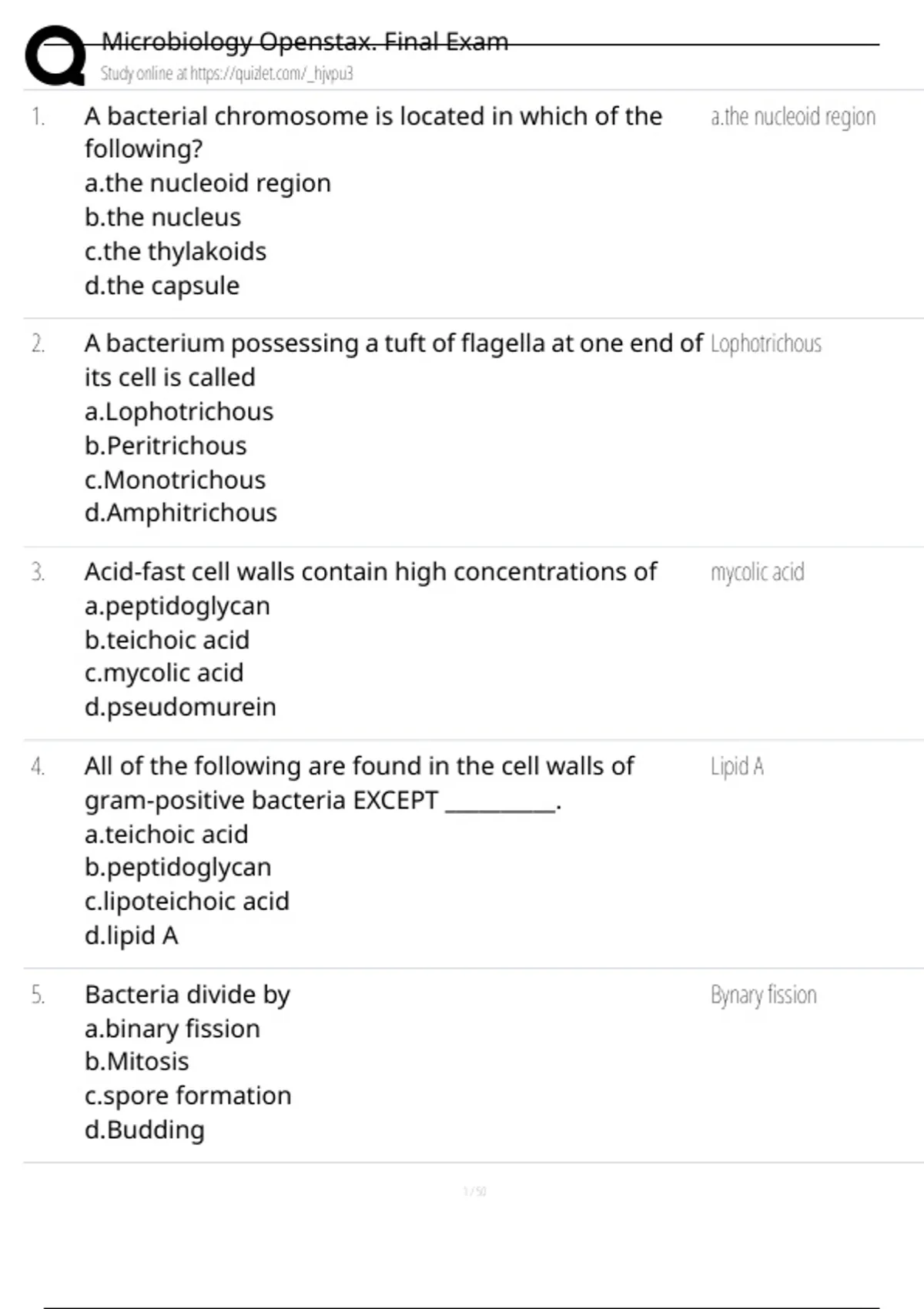 Microbiology Openstax. Final Exam - Microbiology Openstax. - Stuvia US