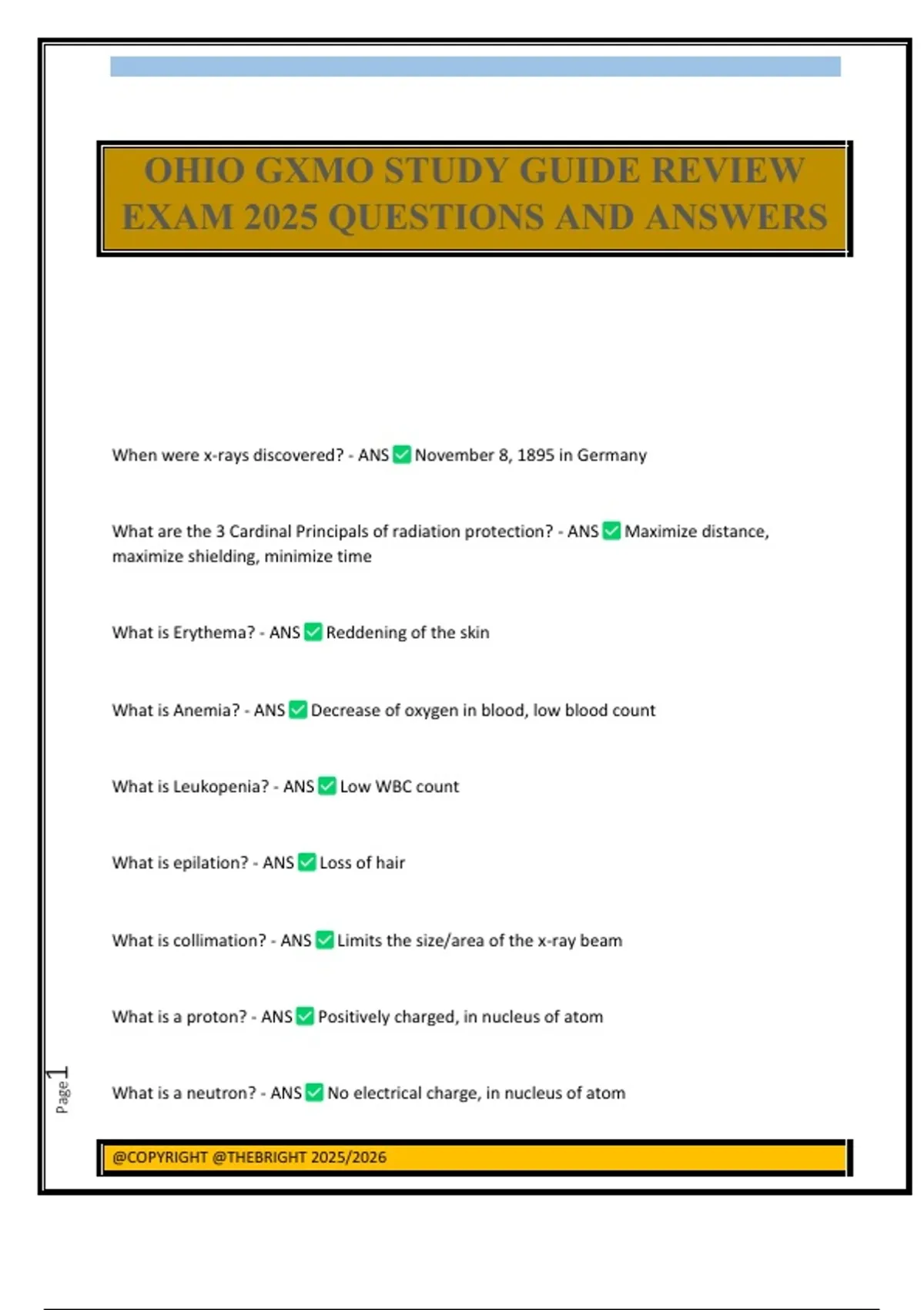 OHIO GXMO STUDY GUIDE REVIEW EXAM 2025 QUESTIONS AND ANSWERS - OHIO ...