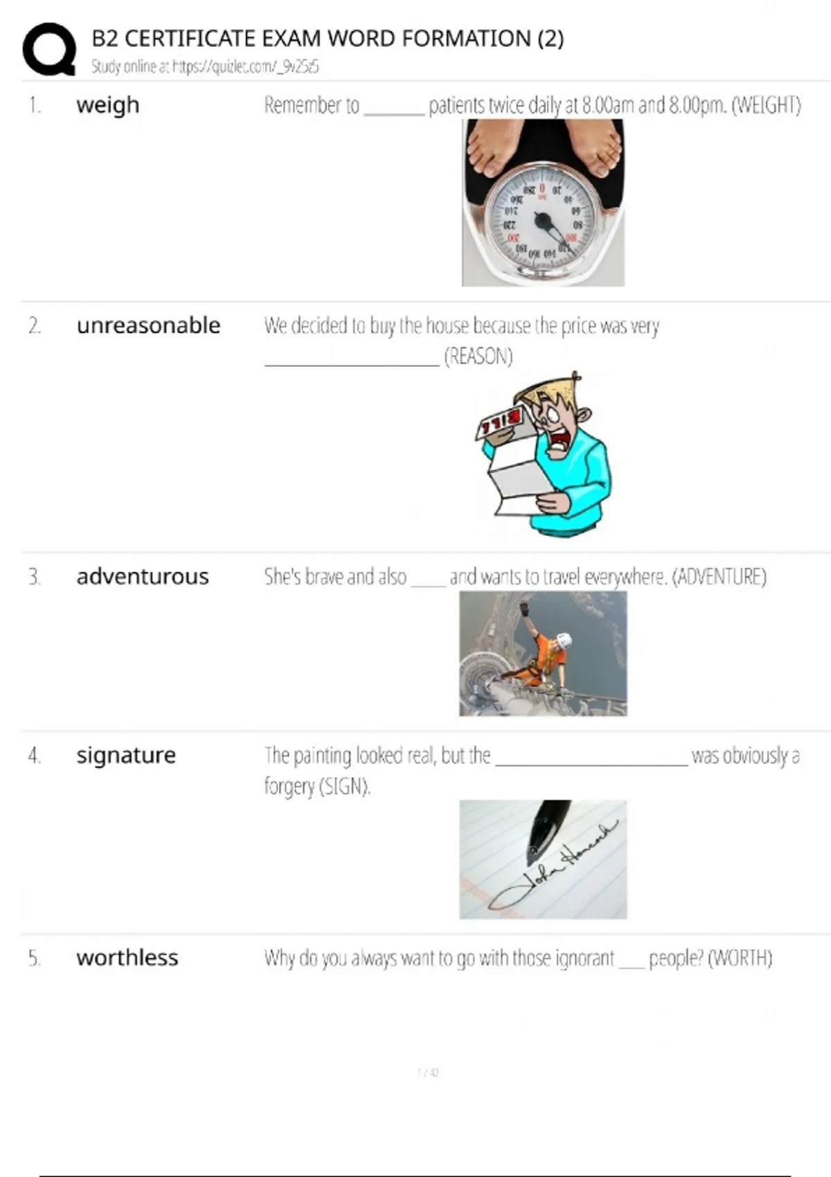 B2 Certificate Exam / Word Formation Practice Test 2 / 2025 Update ...