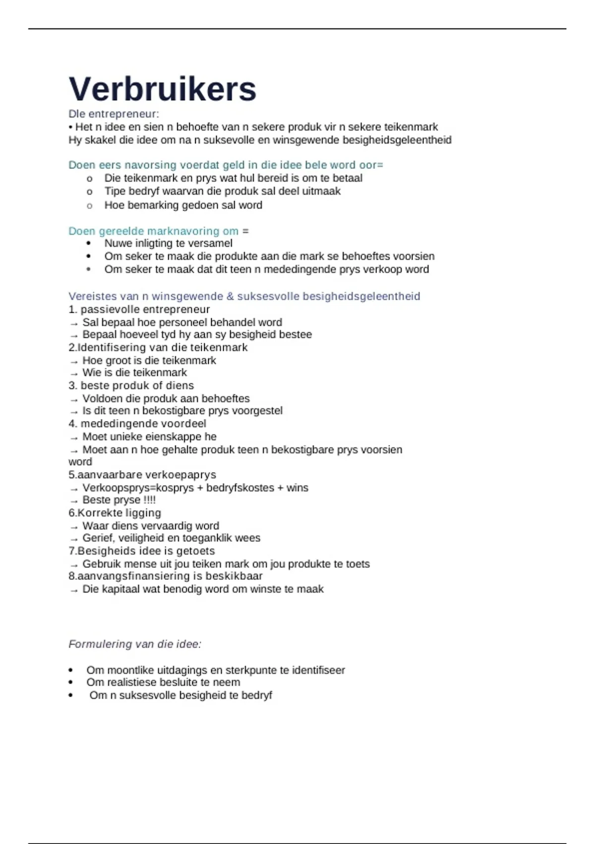 Summary Smart summaries : Your key to easy studying. - Verbruikerstudie ...
