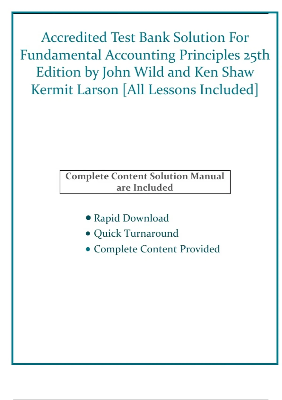 Accredited Test Bank Solution For Fundamental Accounting Principles ...