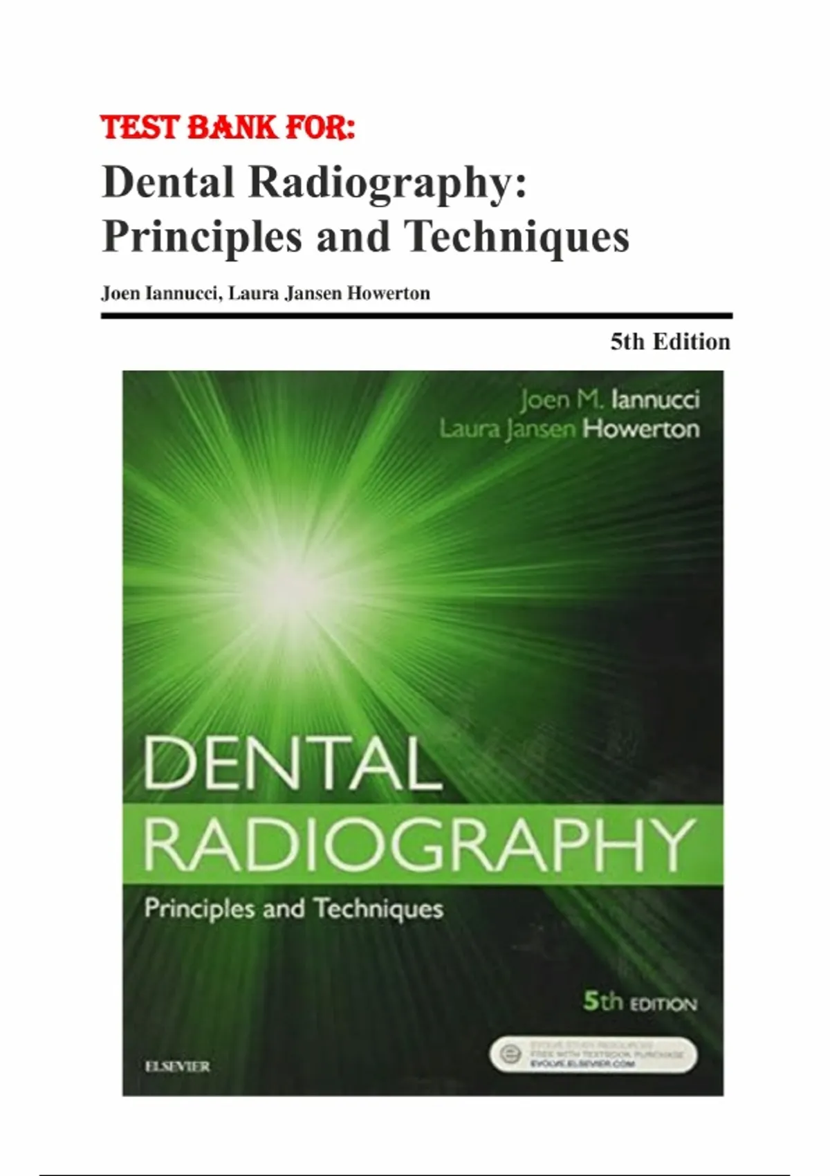 Test Bank for Dental Radiography: Principles and Techniques 5th Edition ...