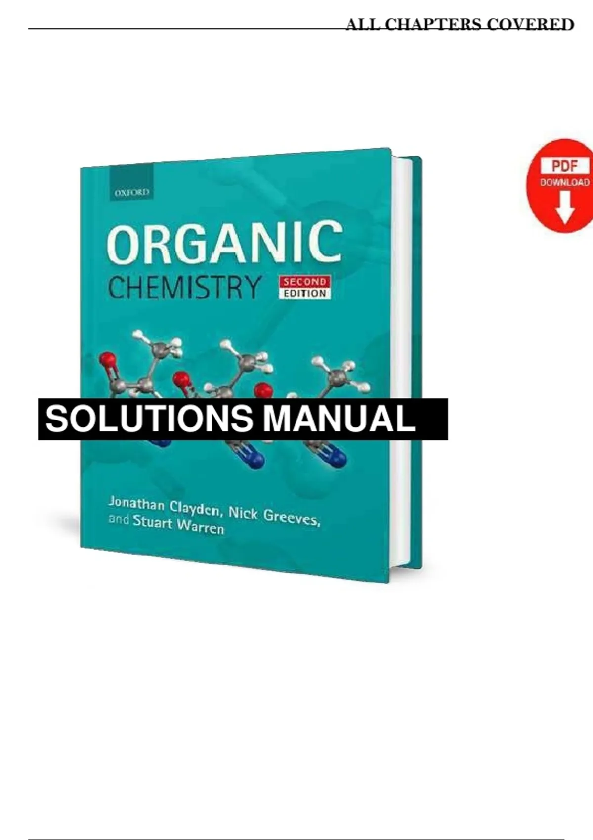 Solution Manual for Organic Chemistry 2nd Edition by Jonathan Clayden ...