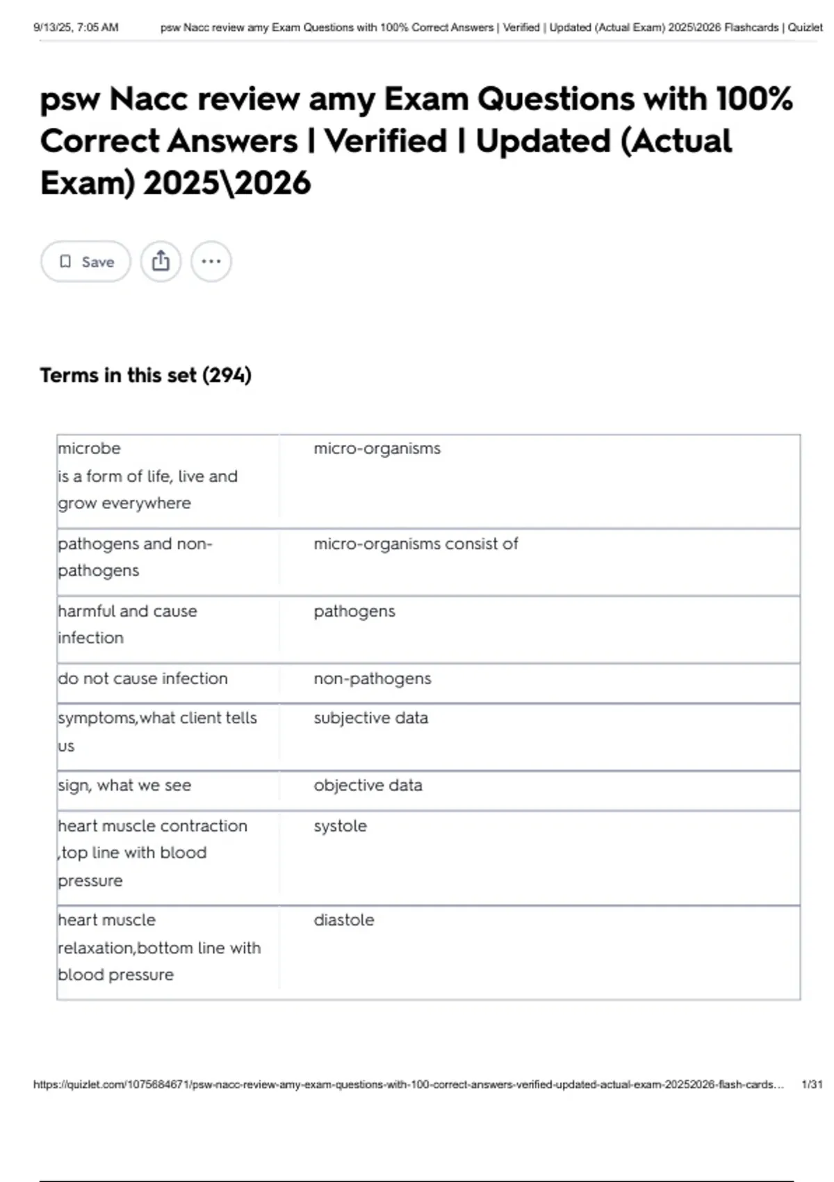 psw Nacc review amy Exam Questions with 100% Correct Answers | Verified ...