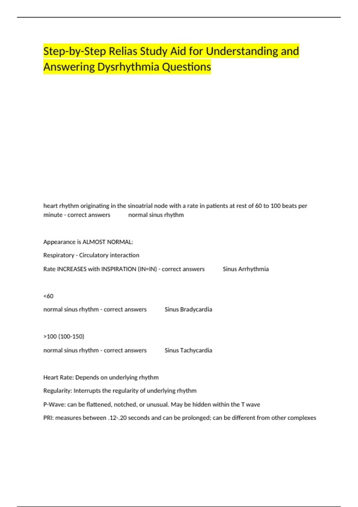 Step-by-Step Relias Study Aid for Understanding and Answering ...