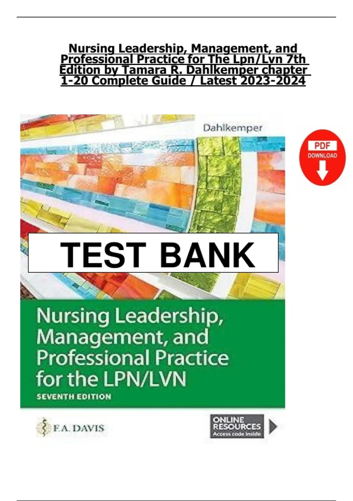 Nursing Leadership, Management, and Professional Practice for the LPN ...