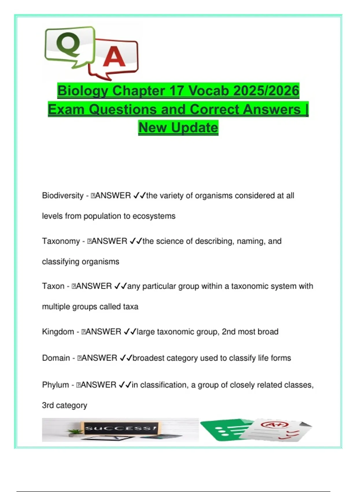 Biology – Chapter 17 Vocabulary Masterlist 2025/2026 | 50+ Defined ...
