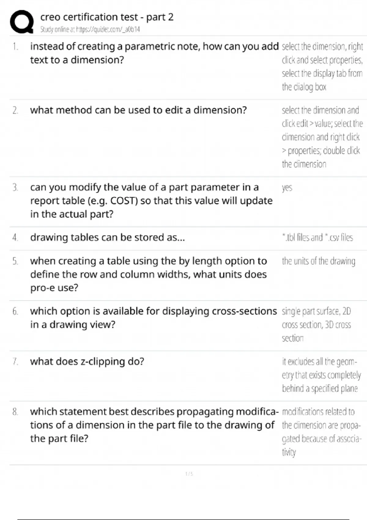Creo Certification Test Part 2 / PTC Certified User / 2025 Update ...