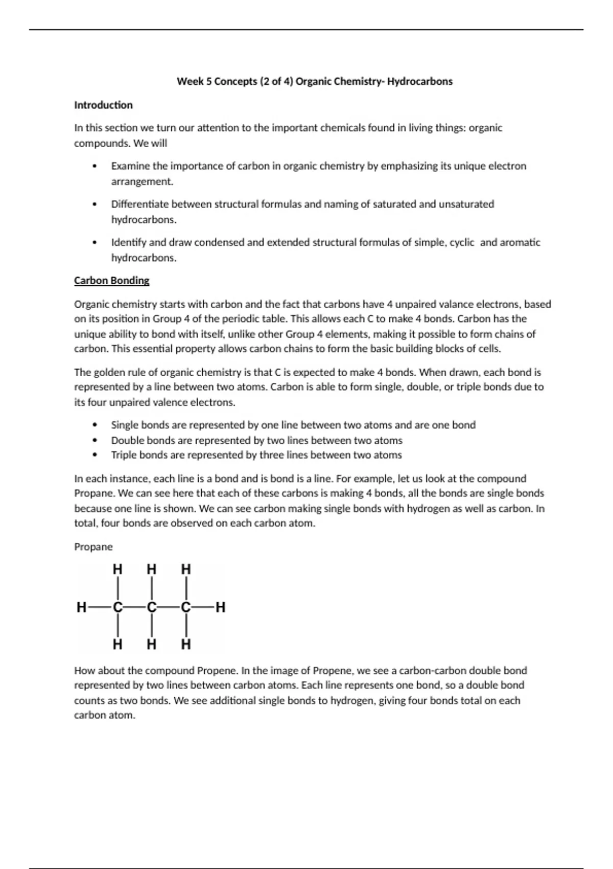CHEM 120 Week 5 Concepts 2 of 4 Organic Chemistry Hydrocarbons With ...