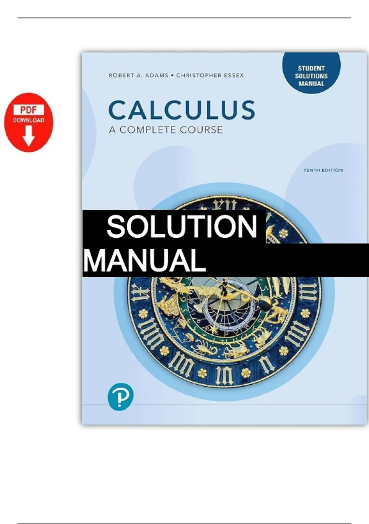 Student Solutions Manual – Calculus: A Complete Course 10th Edition by ...