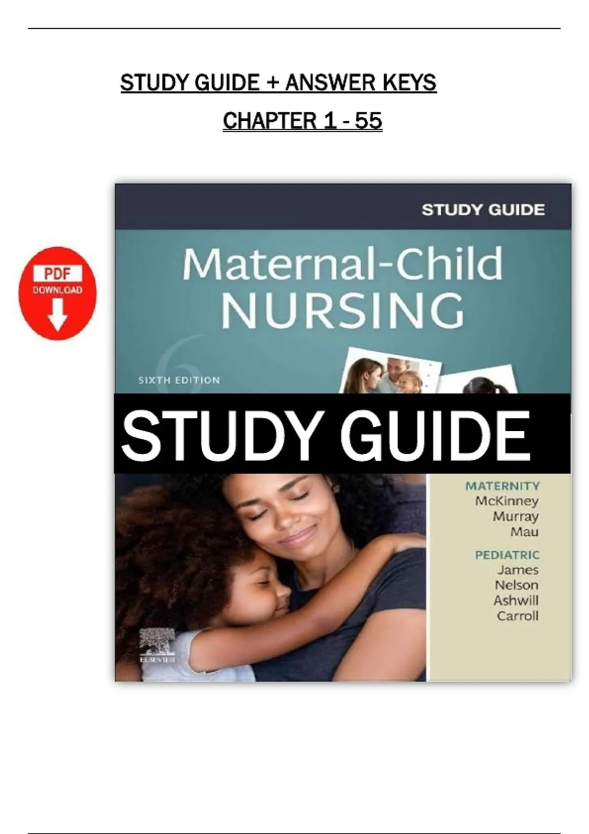 Study Guide for Maternal-Child Nursing 6th Edition by McKinney – All ...