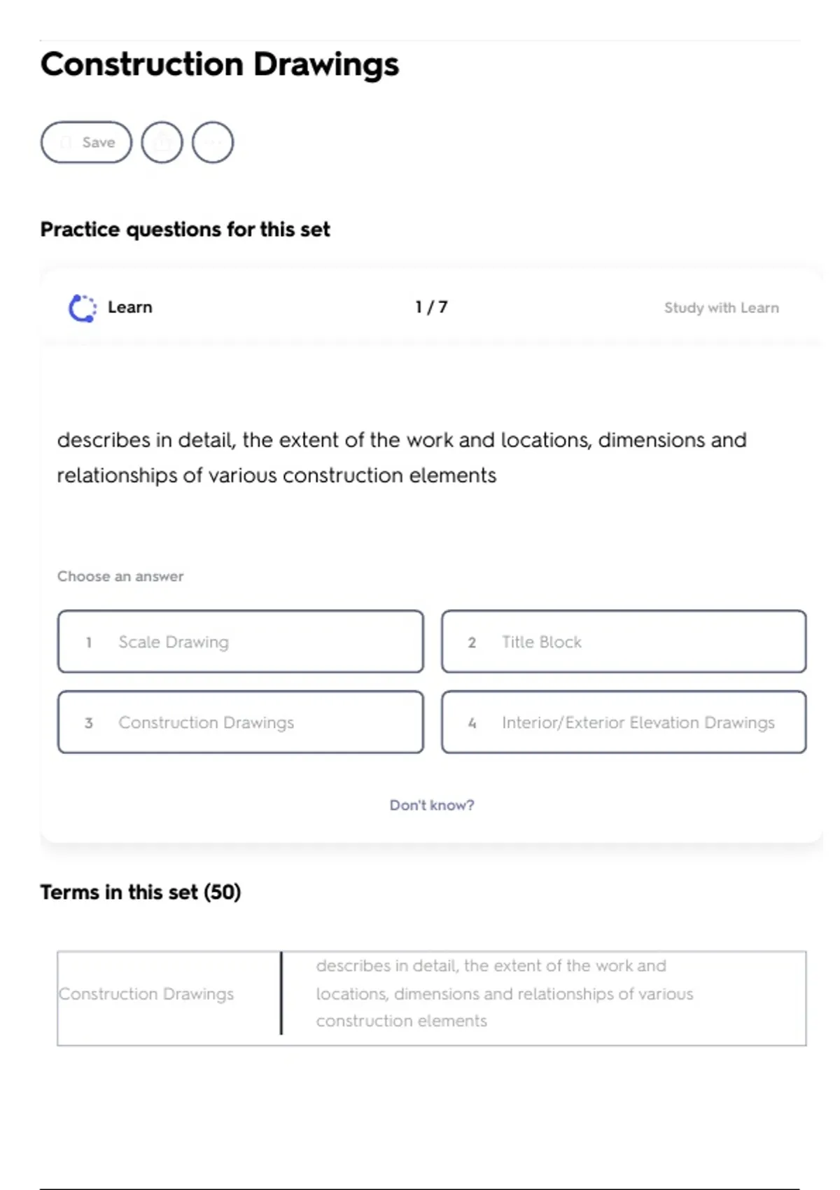 Construction Drawings – Questions With Definite Solutions ...