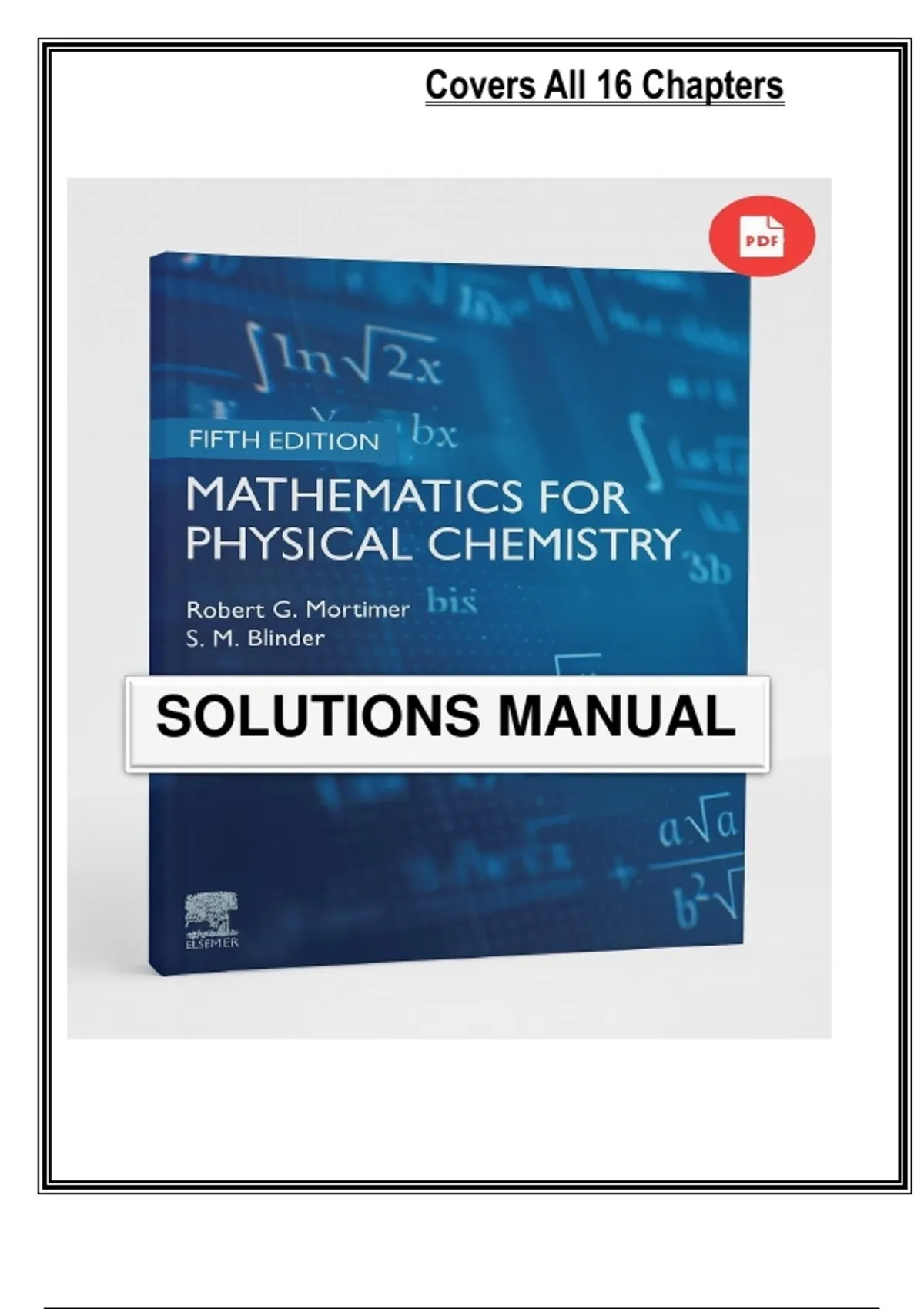 Solutions Manual for Mathematics for Physical Chemistry (5th Edition ...