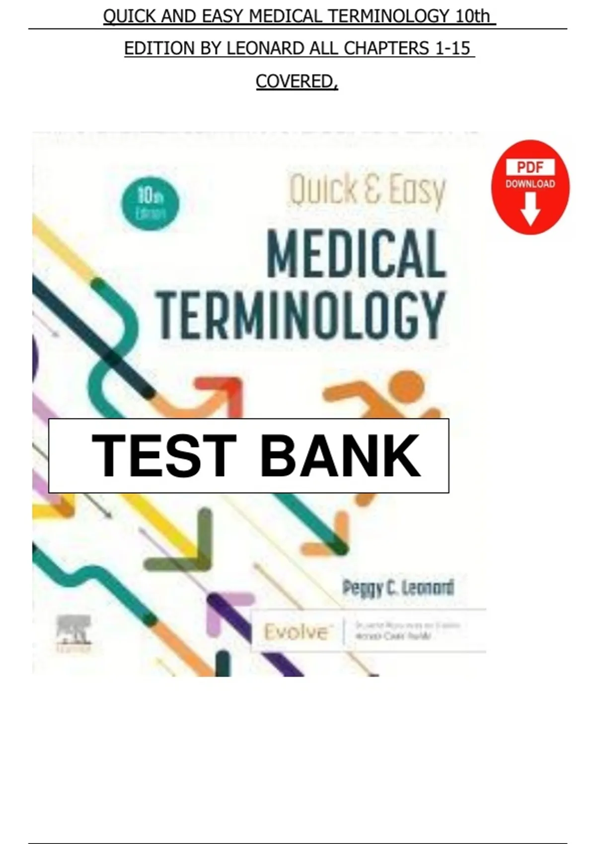 Quick & Easy Medical Terminology, 10th Edition (Peggy C. Leonard, 2023 ...