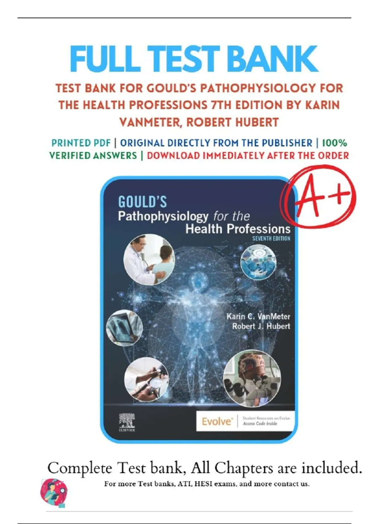Test Bank For Goulds Pathophysiology for the Health Professions 7th ...