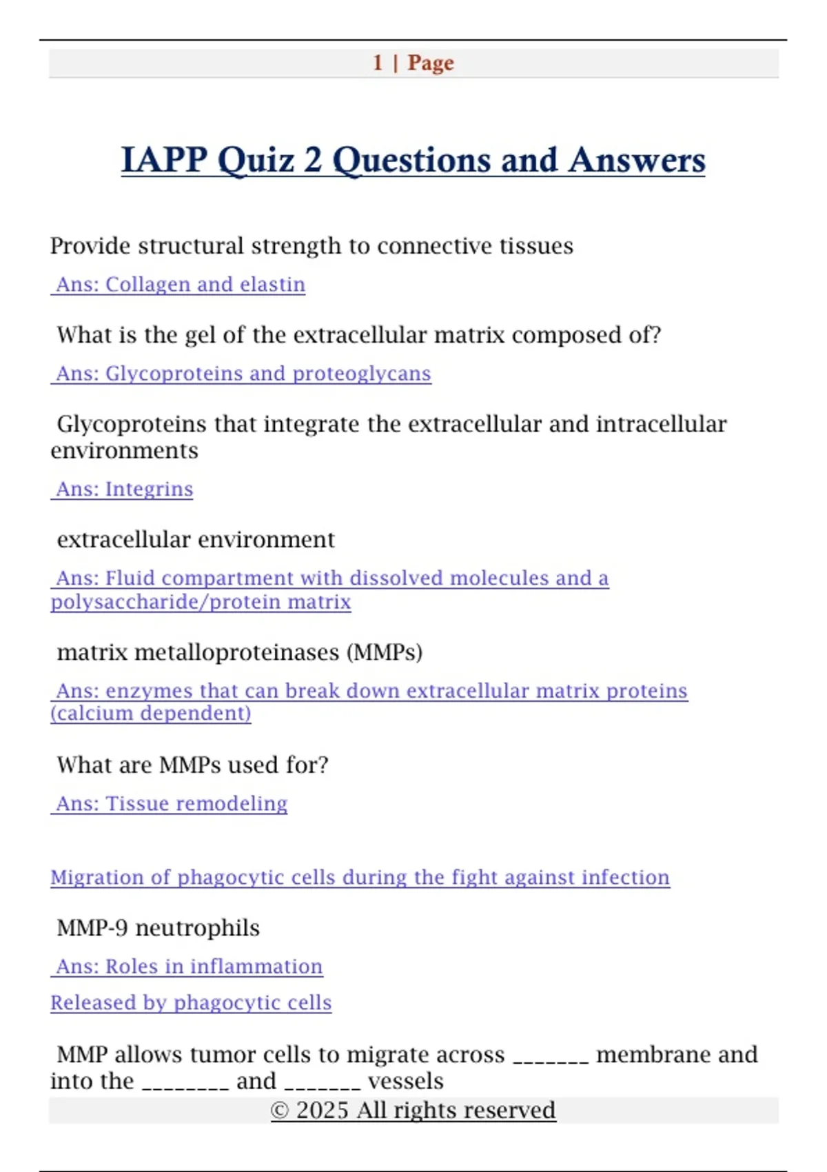 IAPP Exam 2 Questions and Answers - IAPP - Stuvia US