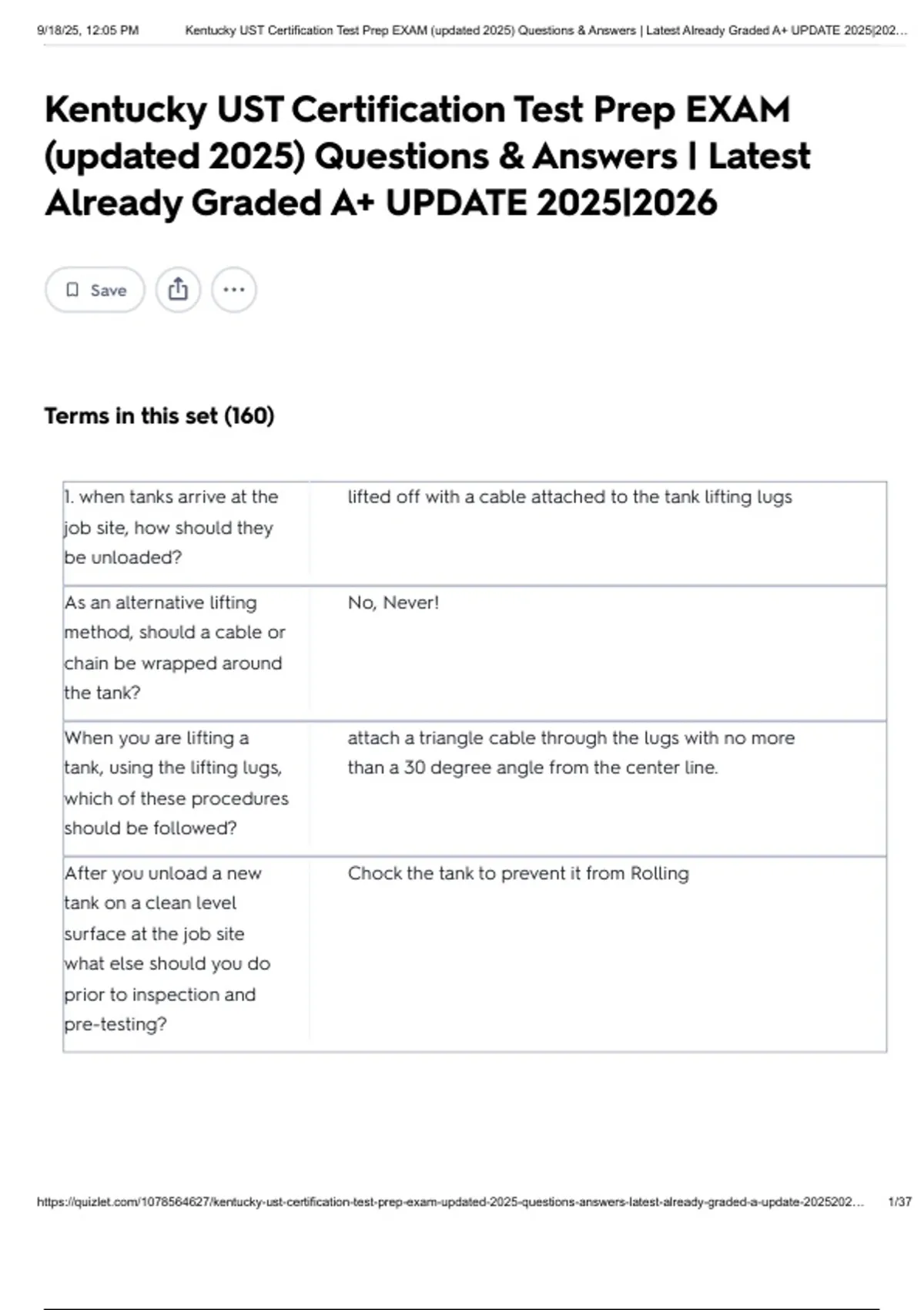 Kentucky UST Certification Test Prep EXAM (updated 2025) Questions ...