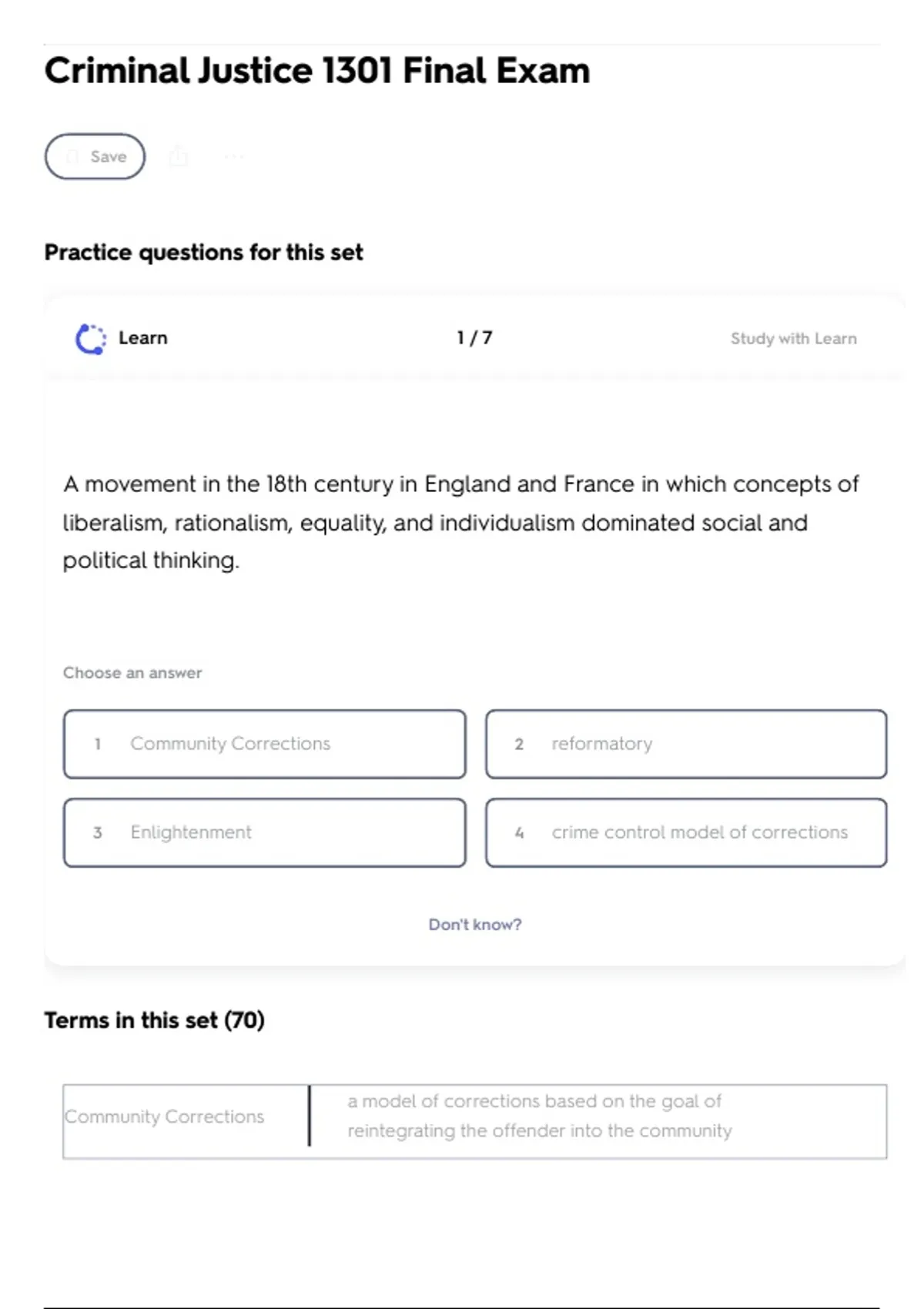 Criminal Justice 1301 Final Exam – Questions With Clear Solutions ...