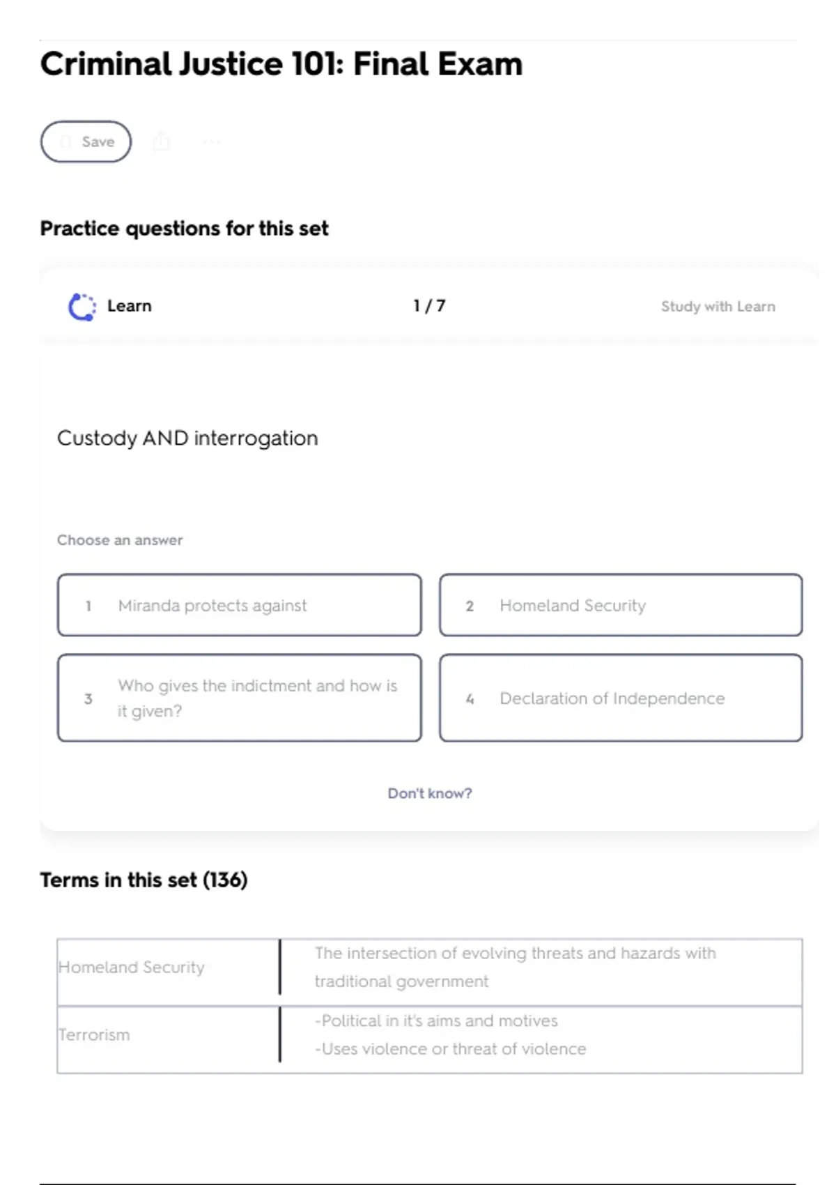 Criminal Justice 101: Final Exam – Questions With Comprehensive ...
