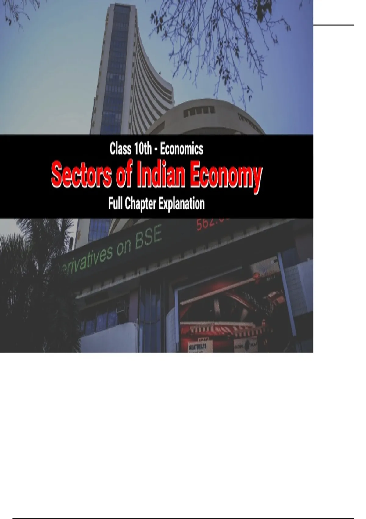 This document explains the structure of the Indian economy, detailing ...