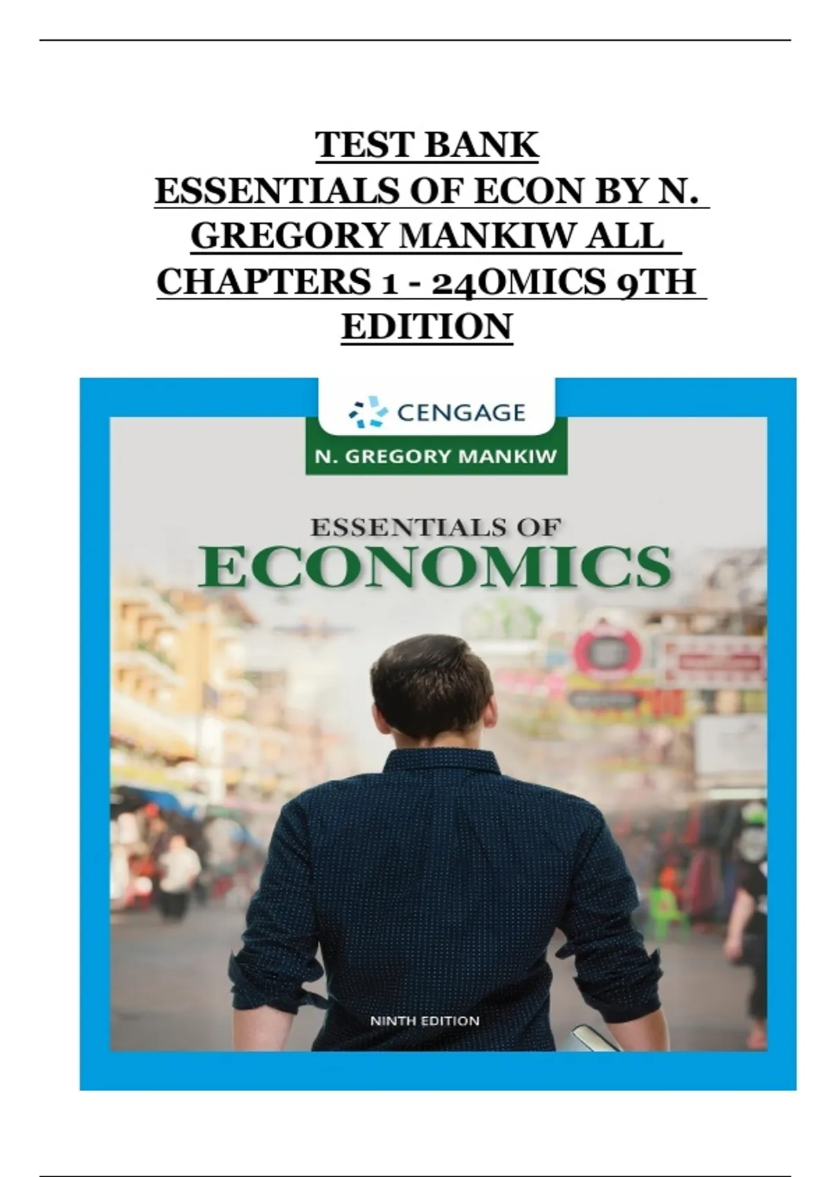 Essentials of Economics (9th Edition, N. Gregory Mankiw) – Complete ...