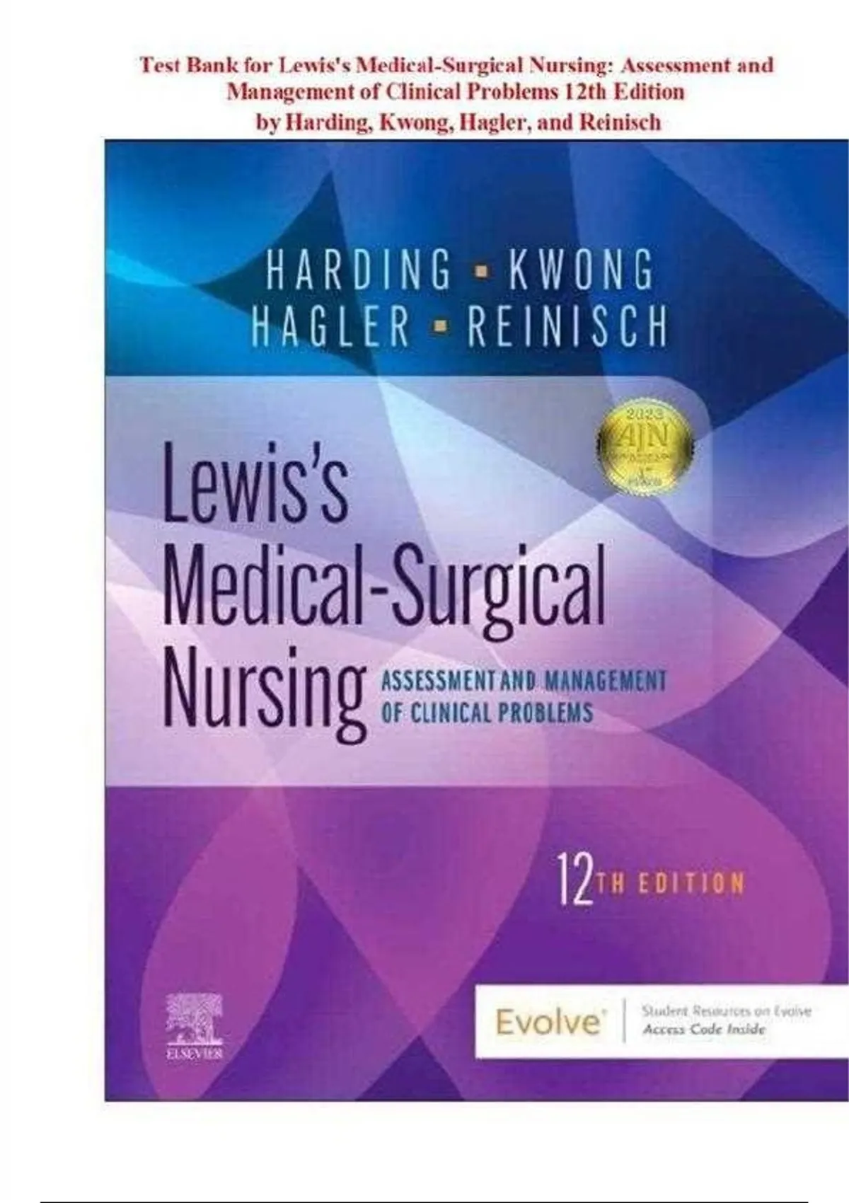 Test Bank for Lewis's Medical-Surgical Nursing: Assessment and ...