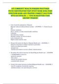 ATI Community Health Nursing Proctored Focus CERTIFICATION TEST STUDY ...