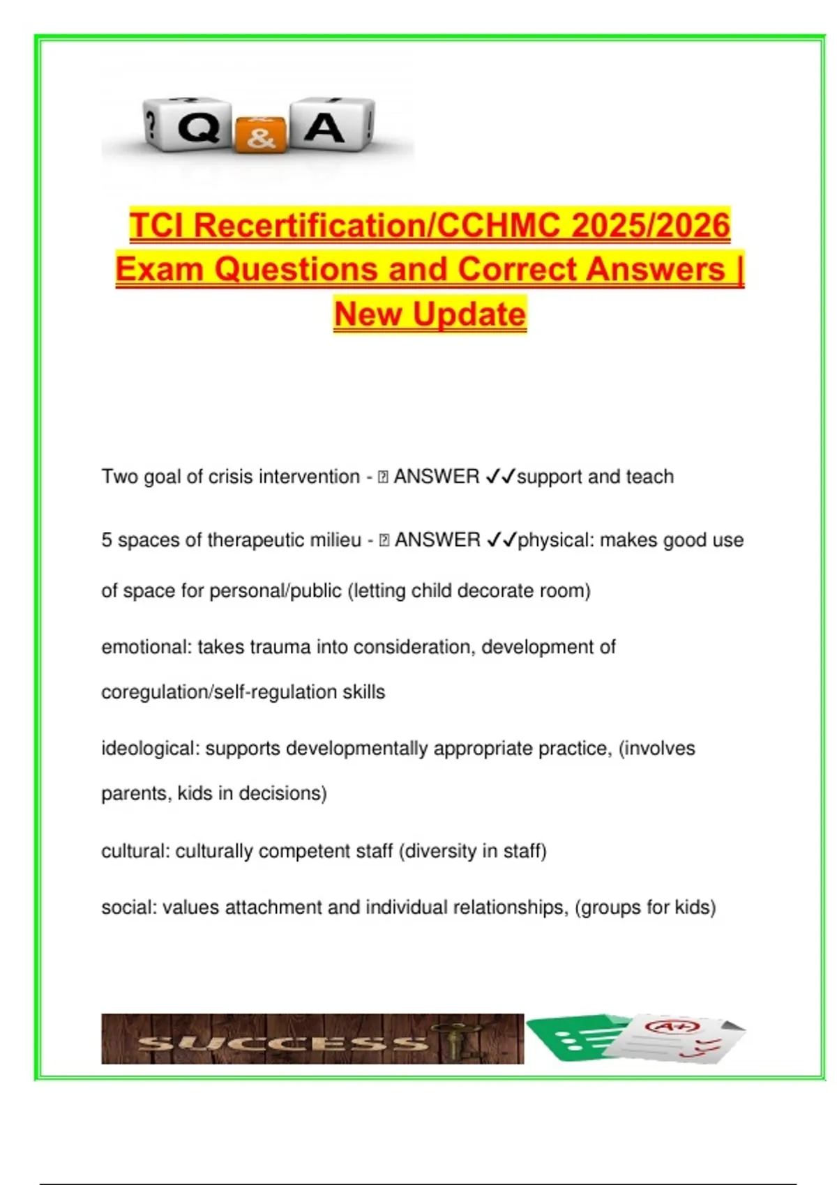TCI Recertification – CCHMC Therapeutic Crisis Intervention | 2025/2026 ...