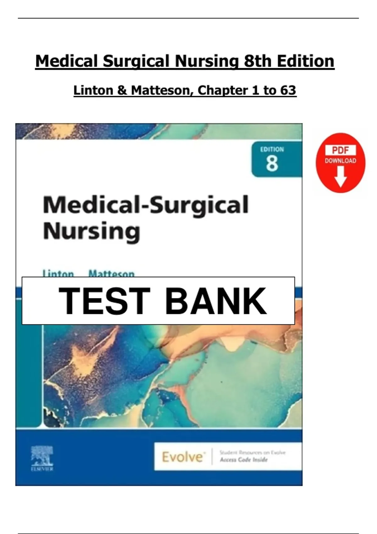 Medical-Surgical Nursing, 8th Edition – Adrianne D. Linton & Mary A ...