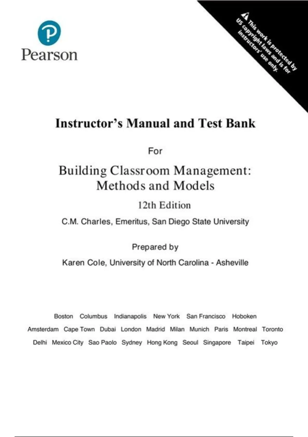 test bank, practice questions: Building Classroom Management Methods ...