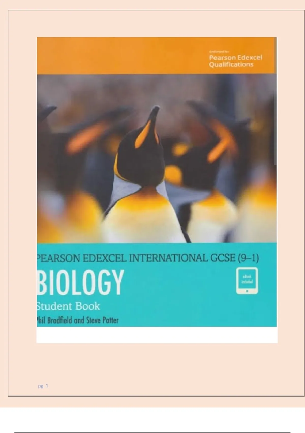 Pearson Edexcel GCSE Biology Specification Overview MOST RECENT ...